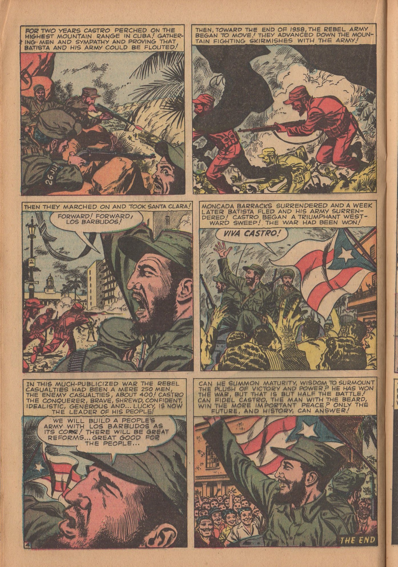 FIDEL CASTRO by Joe Sinnott, MARVEL COMICS 1959 | Tom Christopher
